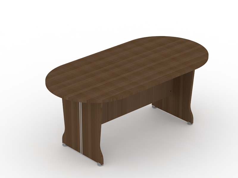 Meja Meeting Oval Uno UCT 8774 ( Walnut )